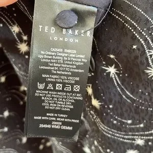 Ted Baker London | Dresses | Ted Baker Gemini Black Mini Dress | Poshmark